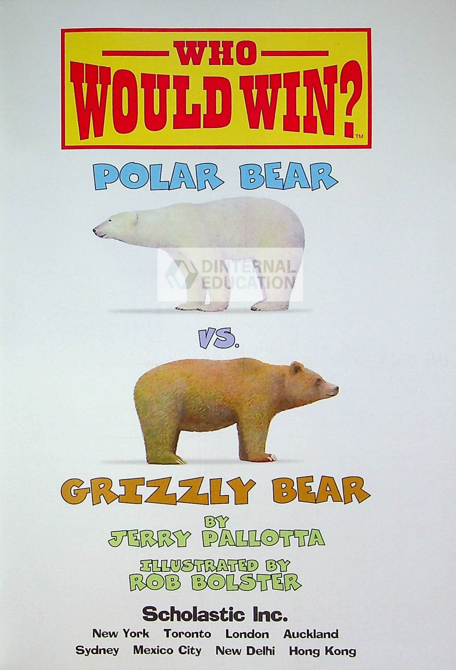 Polar Bear vs. Grizzly Bear Jerry Pallotta 2010 Story Books in English